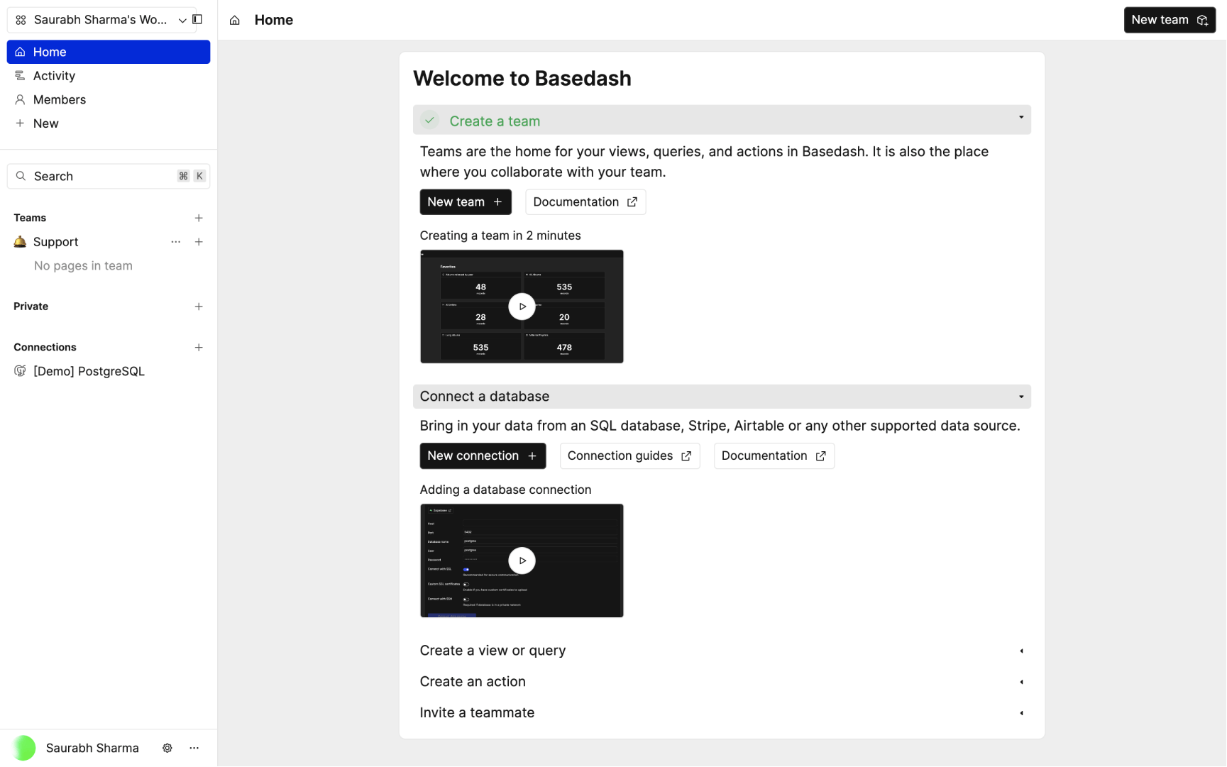 Basedash | UI, UX Design | SaaS | Application Design | saas ui
